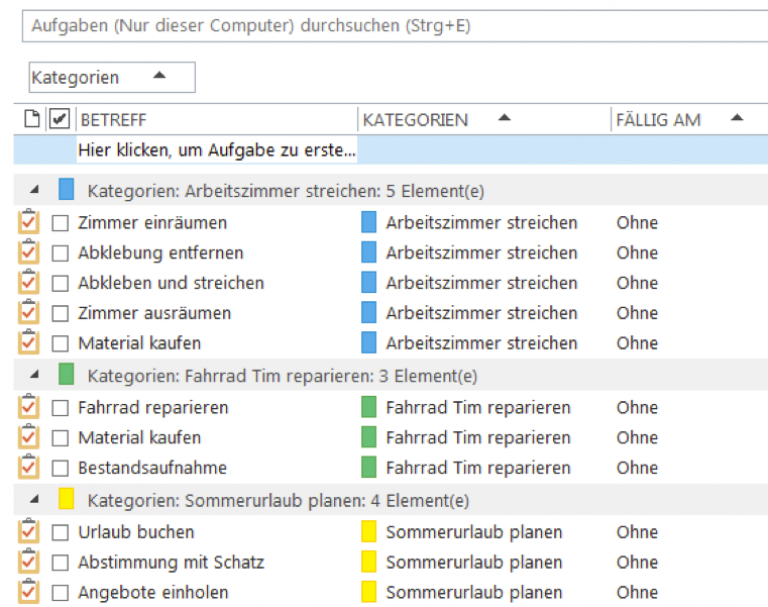 GTD mit Outlook - Schritt-für-Schritt Anleitung zum sofort loslegen